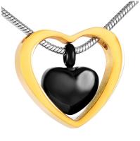 China Unique Stainless Steel Ashes Burial Necklace Heart Shape Cremation Jewelry for Women for sale