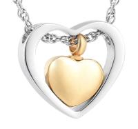 China Golden Women's Angel Wing Heart Necklace Birthstone Crystal Pendant for Elegant Style for sale