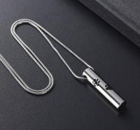 China Double Dog Paw Print Cremation Jewelry for Ashes CNC Inlay Technology Tribute Pendant for sale