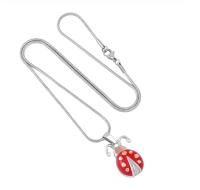 China Cute Ladybug Cremation Jewelry For Ashes Pendant Stainless Steel Necklace Memorial for sale