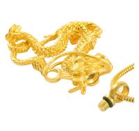 China Sample Making Never Fade Dragon Necklace Memorial Pendant Cremation Jewelry Urns For Ashes Keepsake Necklace Men Charms for sale