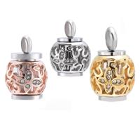 China Gold and Rose Gold Charm Pendants Beautiful Butterfly Ashes Keepsake for Gift Occasion for sale