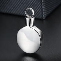 China Stainless Steel Cremation Necklace Engraved Name Ash Urn Pendant for Memorial Keepsake for sale