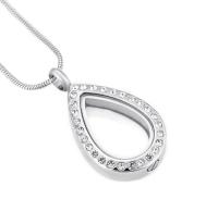 China Excellent Durable Stainless Steel Glass Teardrop Pendant Ideal Gift for Memorial Occasion for sale