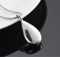 China Charm Pendants Type High Polished Rose Gold Color Tear Drop Pendant for Ashes Keepsake for sale