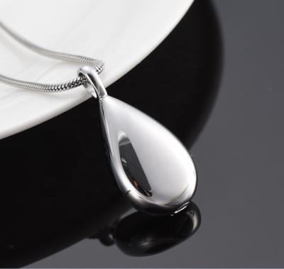 China Charm Pendants Type High Polished Rose Gold Color Tear Drop Pendant for Ashes Keepsake for sale