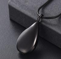 China Charm Pendants Type High Polished Rose Gold Color Tear Drop Pendant for Ashes Keepsake for sale