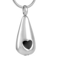 China Water Drop Design Decoration Pendant Cremation Urn for Ashes Plating 18K Gold Plated for sale