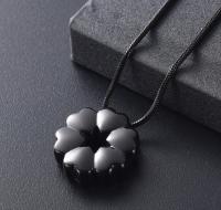China Fashionable Heart-Shaped Flower Urn Necklace for Women Stainless Steel Keepsake Pendant for sale
