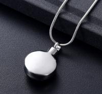 China Stainless Steel Sunflower Urn Necklace For Human Pet Ashes Cremation Pendant for sale