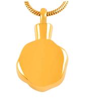 China Picture Plating Black Gun Plated Peony Pendant Cremation Jewelry Memorial Urn Necklace for sale