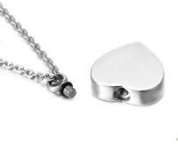China Stainless Steel Cremation Necklace for Ashes A Piece of My Heart Forever in Heaven for sale