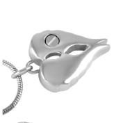 China Stainless Steel Double Angel Wing Feather Cremation Pendant for Memorial Ashes Holder for sale