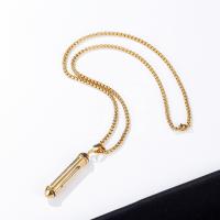 China Decoration Stainless Steel Cremation Jewelry Cylinder Ashes Pendant Urn Necklace for sale