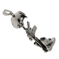 China Stainless Steel Vintage Helmet Boots Rifle Cremation Urn Pendant Necklace Ash Into Jewellery Gift for sale