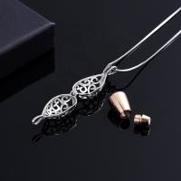 China Stainless Steel Necklace Fashionable Cremation Urn Keepsake Jewelry for Men and Women for sale