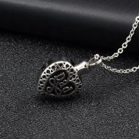 China Heart Shape Urn Necklace for Ashes Cremation Jewelry Keepsake Dad Memorial Pendants for sale