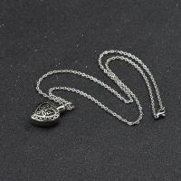 China Heart Shape Urn Necklace for Ashes Cremation Jewelry Keepsake Dad Memorial Pendants for sale