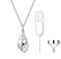 China 925 Sterling Silver Snail Cremation Pendant Crafted with Care and Attention to Detail for sale