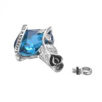 China Heart Shape Cremation Jewelry Keepsake Holder Necklace Stainless Steel Urn for Ashes for sale
