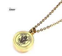 China Army Navy Reserve Air Officer Commemorative Urn Ashes Necklace Cremation Jewelry 316L for sale