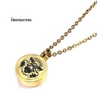 China Army Navy Reserve Air Officer Commemorative Urn Ashes Necklace Cremation Jewelry 316L for sale