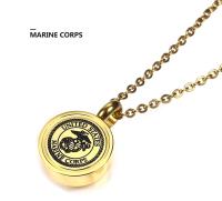 China Army Navy Reserve Air Officer Commemorative Urn Ashes Necklace Cremation Jewelry 316L for sale