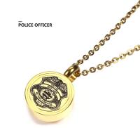 China Army Navy Reserve Air Officer Commemorative Urn Ashes Necklace Cremation Jewelry 316L for sale
