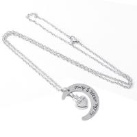 China Charm Pendants for Men I Love You to the Moon and Back Urn Cremation Pendant Necklace for sale