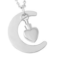 China Charm Pendants for Men I Love You to the Moon and Back Urn Cremation Pendant Necklace for sale