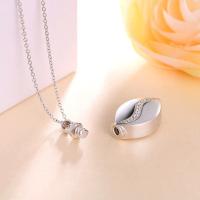 China Waterdrop Stainless Steel Cremation Ashes Memorial Locket for Keepsake Urn Pendant for sale
