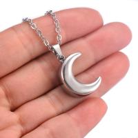 China Unique Designs Moon Urn Necklace Stainless Steel Memorial Lockets for Ashes Keepsakes for sale