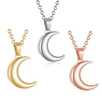 China Unique Designs Moon Urn Necklace Stainless Steel Memorial Lockets for Ashes Keepsakes for sale