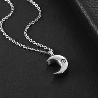 China Unique Designs Moon Urn Necklace Stainless Steel Memorial Lockets for Ashes Keepsakes for sale