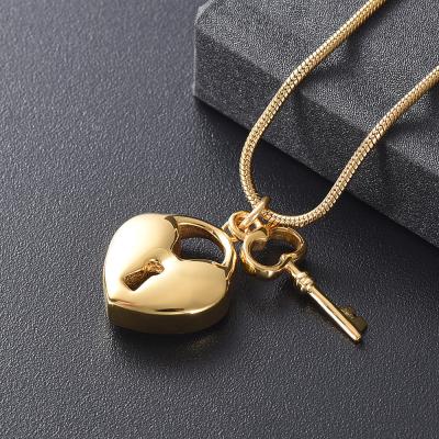 China Gift Occasion Stainless Steel Cremation Key Locket for Women's Jewelry Accessory for sale