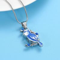China Cardinal Bird Cremation Necklace For Ashes Stainless Steel Keepsake Memorial Urn Jewelry Women Men for sale