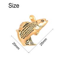 China 4 Colors Fish Cremation Jewelry for Ashes Excellent Stainless Steel Keepsake Necklace for sale