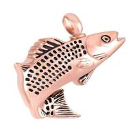China 4 Colors Fish Cremation Jewelry for Ashes Excellent Stainless Steel Keepsake Necklace for sale