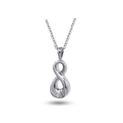 China Infinity Love Ash Memorial Keepsake Stainless Steel Urn Pendant Necklace Cremation Jewelry for sale