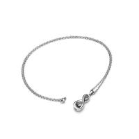 China Infinity Love Ash Memorial Keepsake Stainless Steel Urn Pendant Necklace Cremation Jewelry for sale
