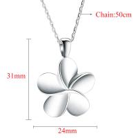 China Charm Pendants Type Stainless Steel Flower Cremation Necklace for Memorial Locket for sale