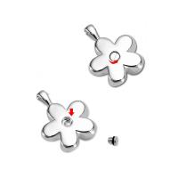 China Charm Pendants Type Stainless Steel Flower Cremation Necklace for Memorial Locket for sale