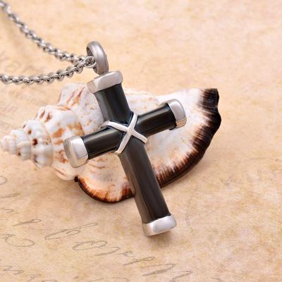 China Cross Urn Necklace for Ashes Women Men Stainless Steel Memorial Pendant Cremation Jewelry for sale