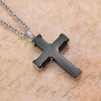 China Cross Urn Necklace for Ashes Women Men Stainless Steel Memorial Pendant Cremation Jewelry for sale