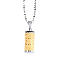 China Prayer Wheel Pendant Perfume Ashes Pendant for Buddhist Devotion in Stainless Steel for sale