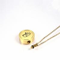 China Stainless Steel Pet Cremation Memorial Pendant Dog Sleeping Urn Necklace for Ashes for sale