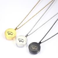 China Stainless Steel Pet Cremation Memorial Pendant Dog Sleeping Urn Necklace for Ashes for sale