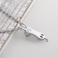 China Stainless Steel Cute Kitten Perfume Bottle Animal Memorial Urn Pendant Unique Picture for sale