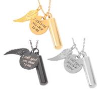 China Gift Occasion Stainless Steel Small Cylinder Ashes Perfume Necklace for CLASSIC Style for sale