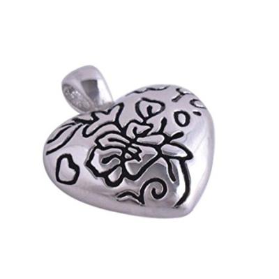China Stainless Steel Heart Urn Necklace Cremation Jewelry CLASSIC Style Pendant or Charm for sale